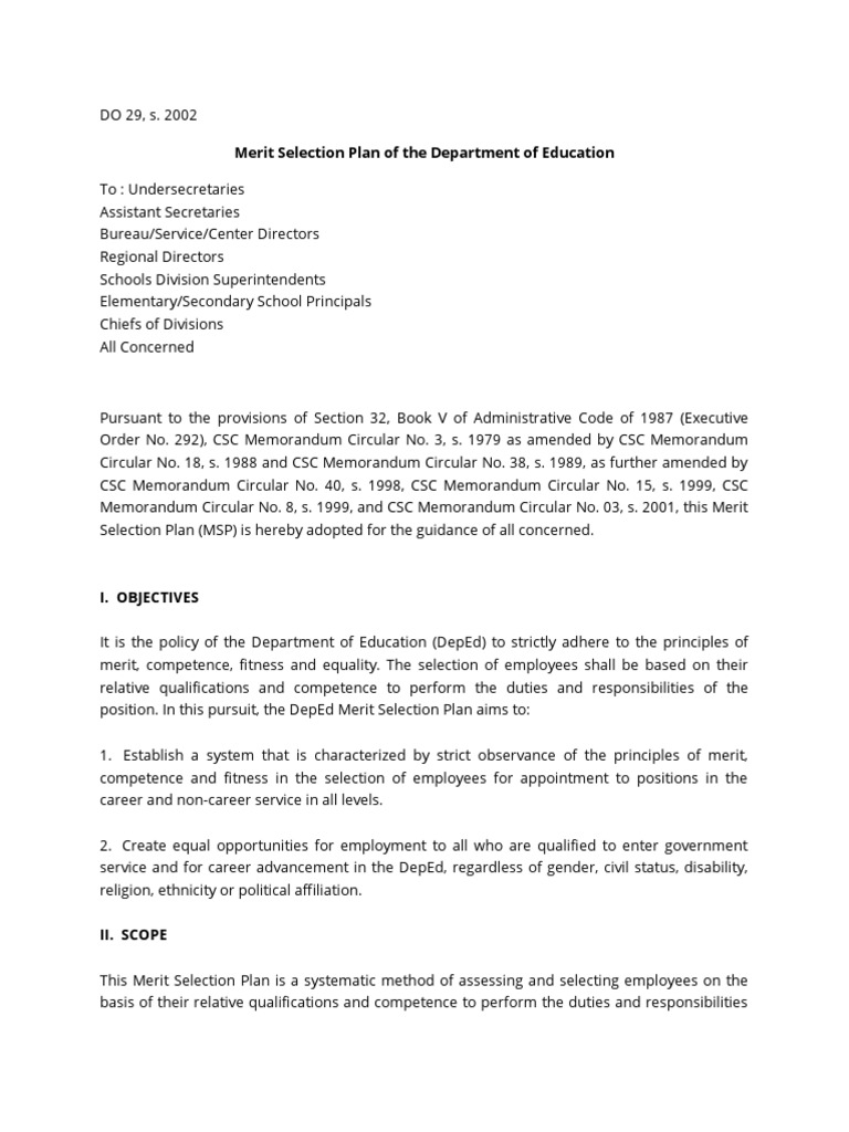 Do 29 | PDF | Competence (Human Resources) | Civil Service