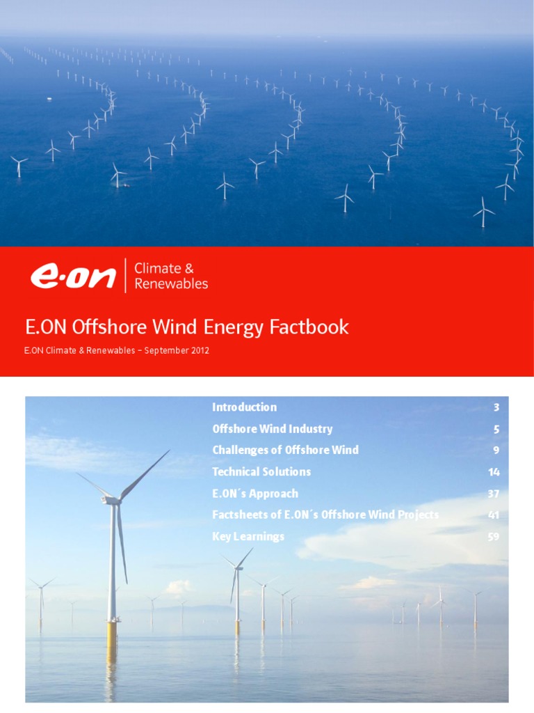 EON Offshore Factbook | PDF | Offshore Wind Power | Wind Power