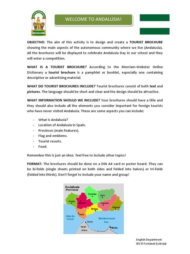 Andalusia Tourist Brochure Guide | PDF