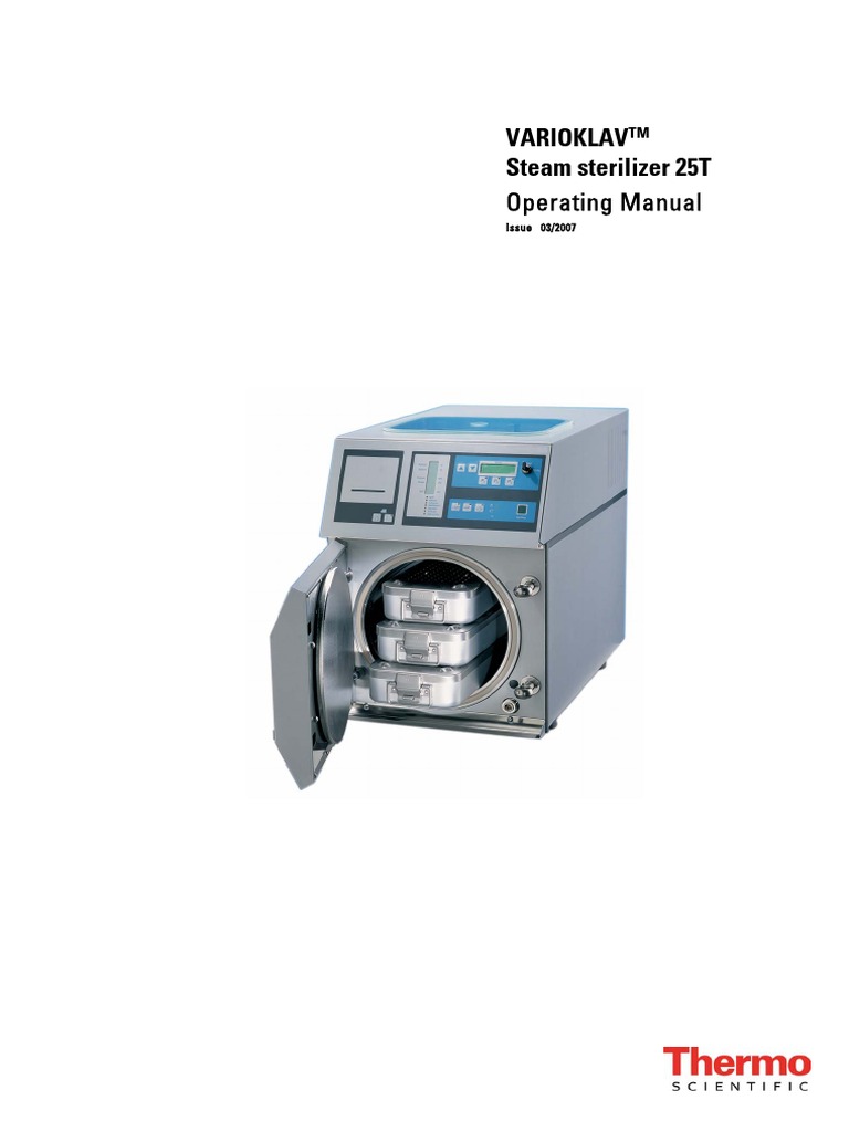 User Manual - Thermo Scientific - Autoclave - 25T - 032007 | PDF ...