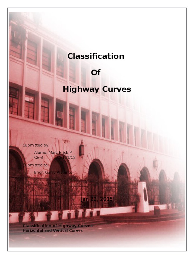 Classification of Highway Curves | PDF | Angle | Tangent