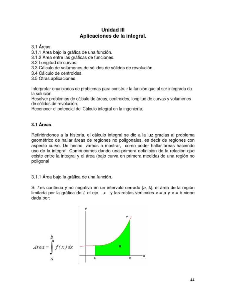 Unidad III Cálculo Integral PDF | PDF | Integral | Cantidad