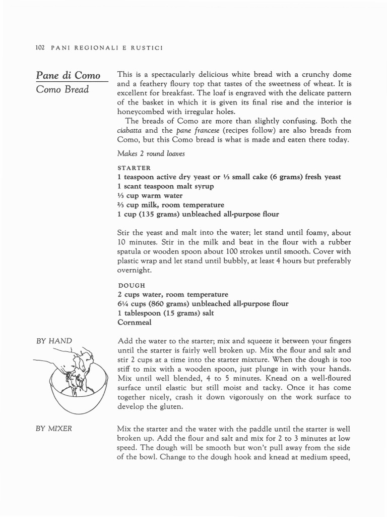 Pane Di Como, Ciabatta Di Como (The Italian Baker (Carol Field) ) PDF ...