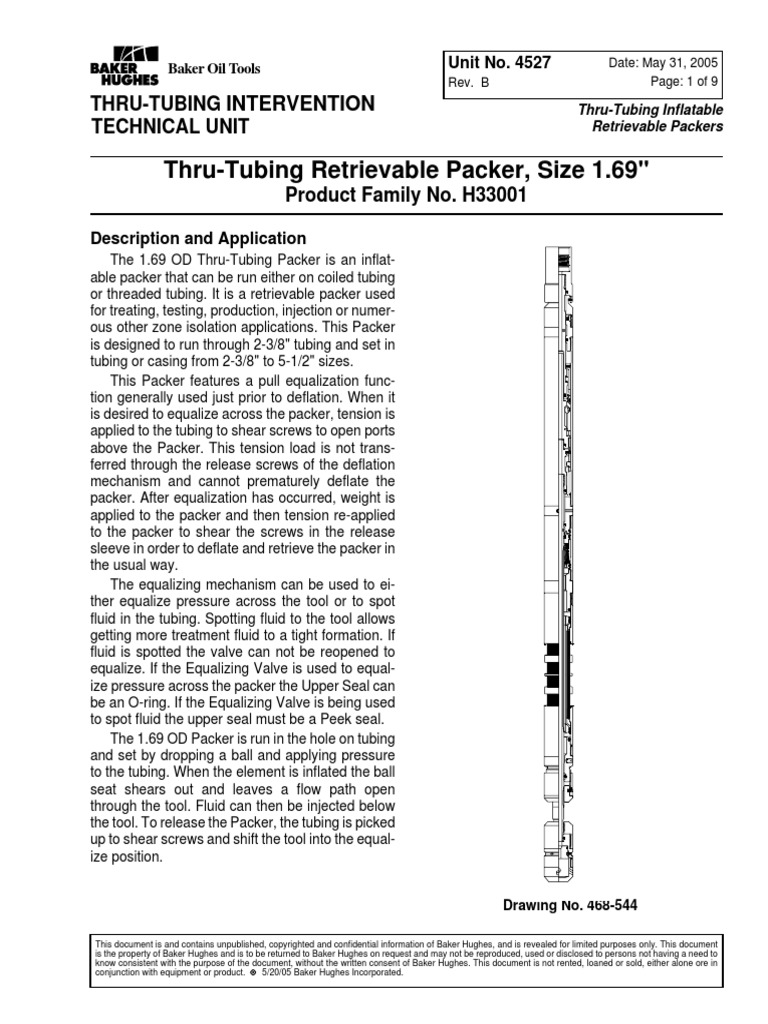 Thru-Tubing Retriveable Packer | PDF | Casing (Borehole) | Pressure