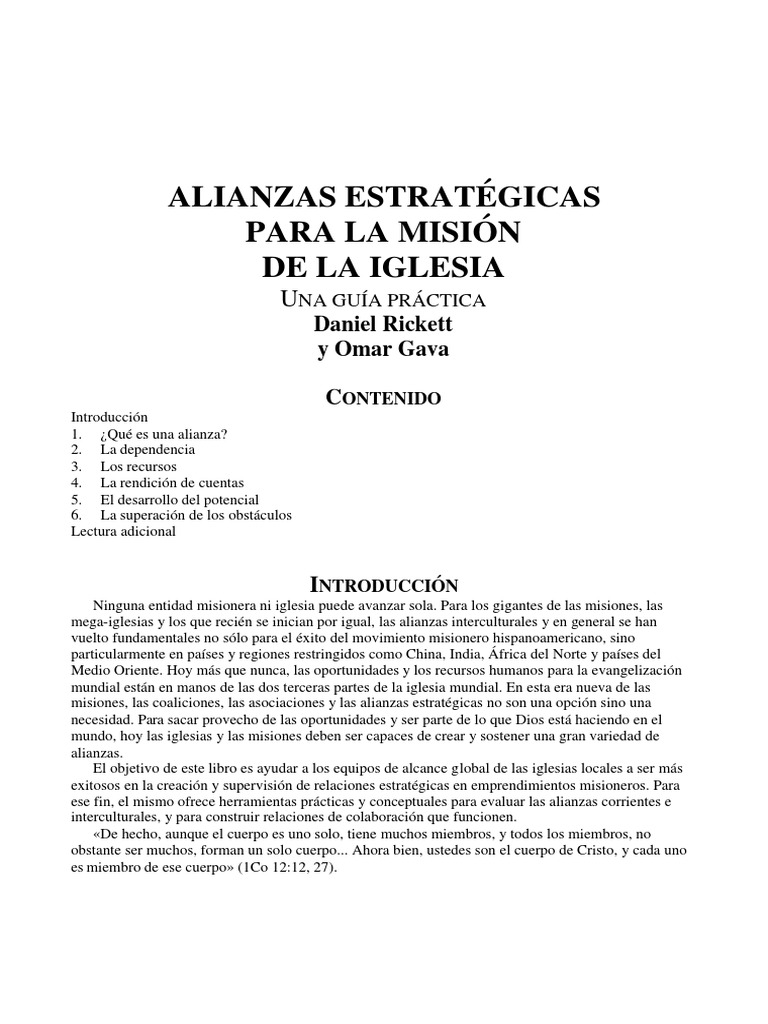 Alianzas Estrategicas | PDF