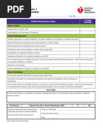 BLS Skills Checklist | PDF | Cardiopulmonary Resuscitation | Medical ...