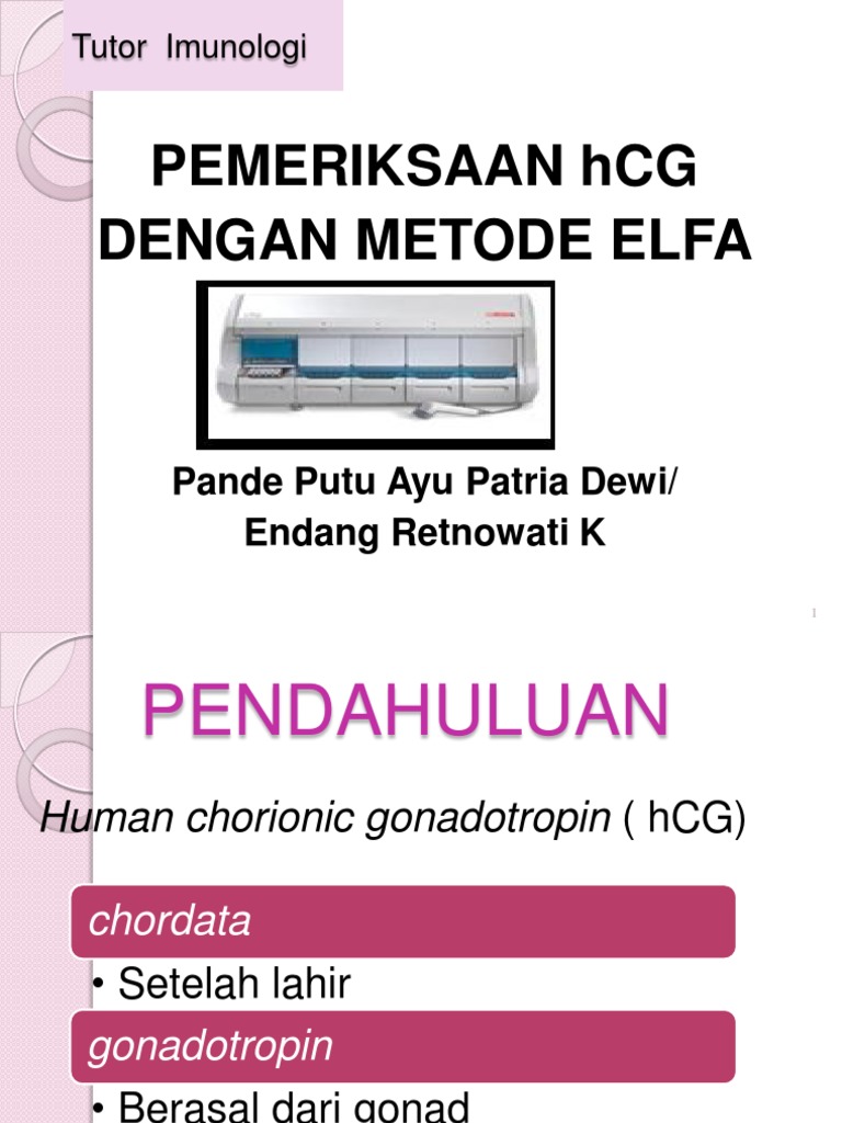 Tutor Imunologi - Pemeriksaan HG Dengan Metode Elfa | PDF