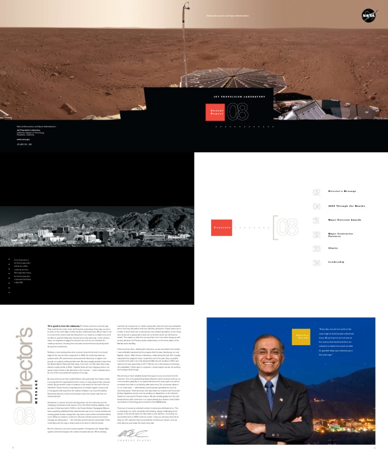 JPL 2008 Annual Report PDF | PDF | Mars | Saturn