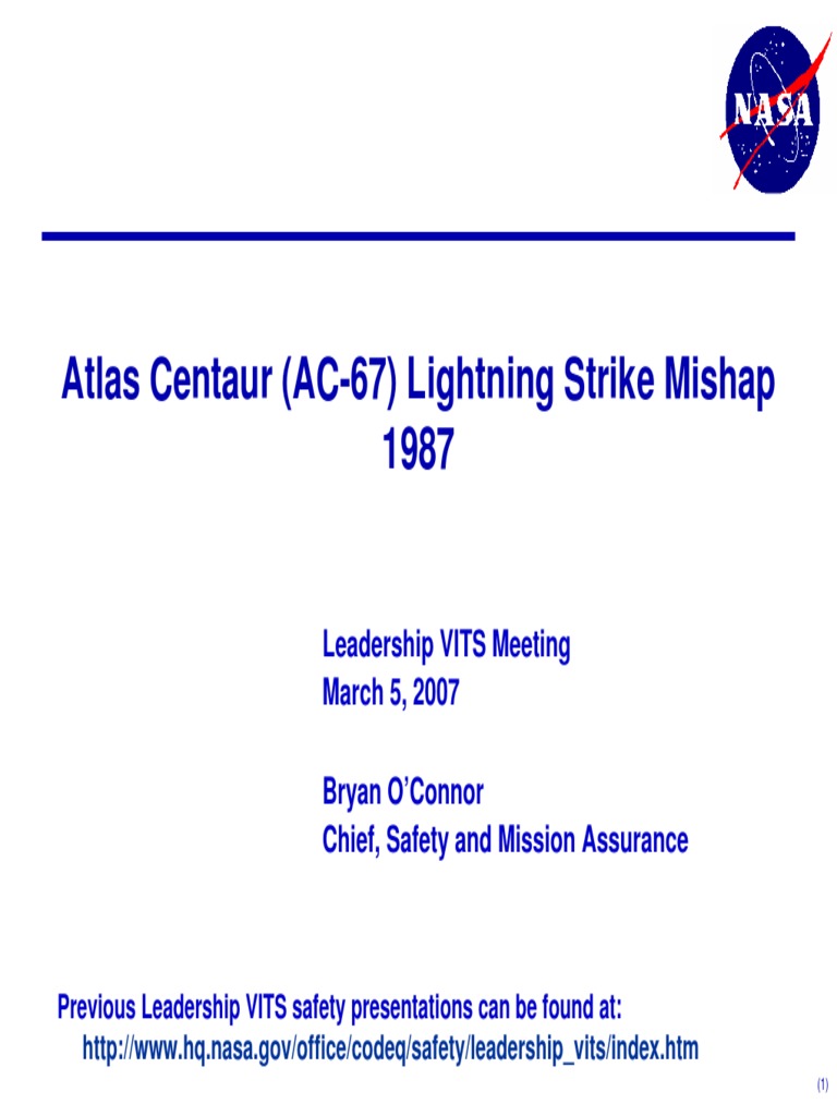 Atlas Centaur (AC-67) Lightning Strike Mishap 1987 | PDF | Centaur ...