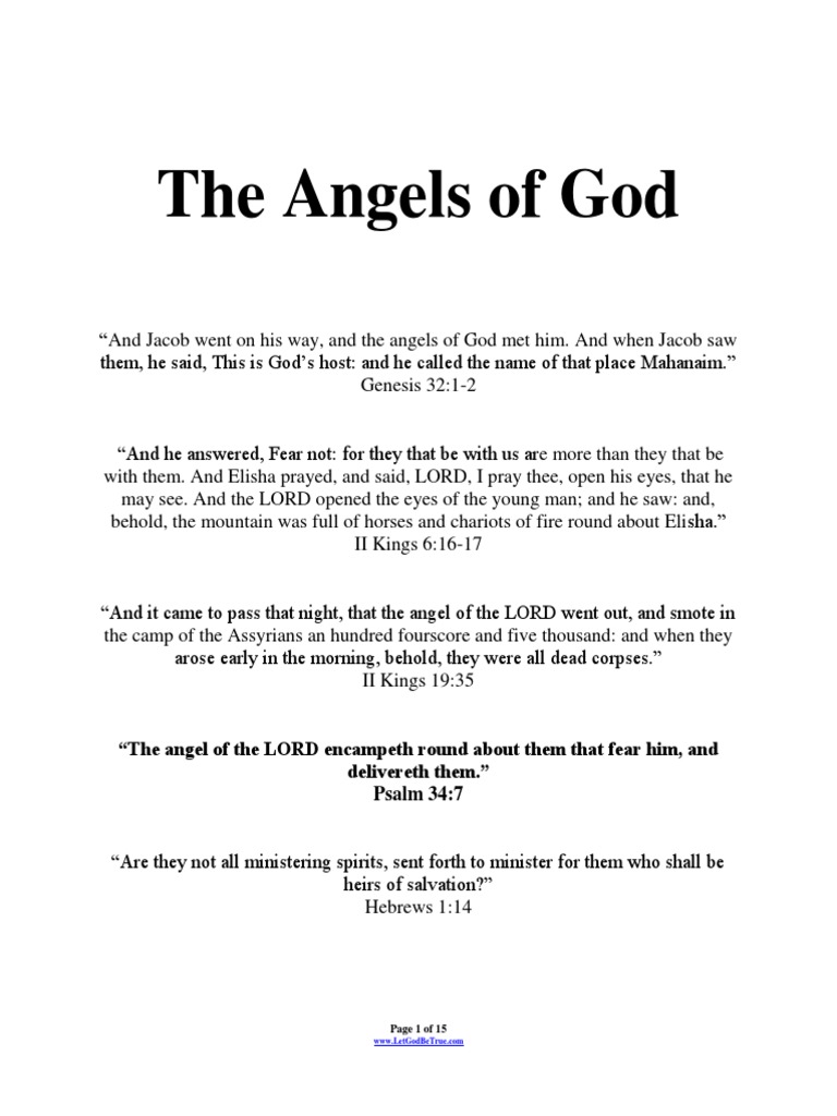 Angels of God | PDF | Angel | Ishmael