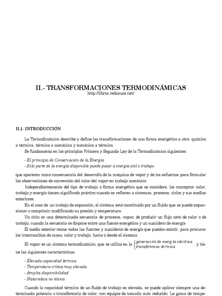 Propiedades y Transformaciones Termodinámicas | PDF | Termodinámica | Calor