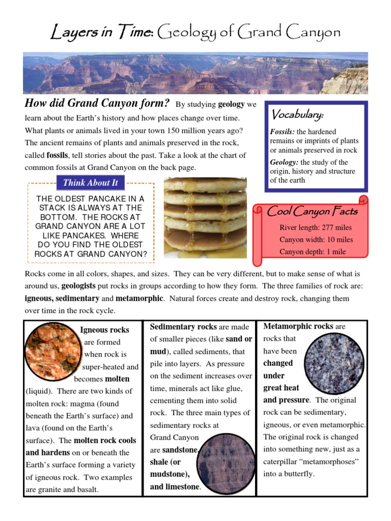 Layers in Time | PDF | Rock (Geology) | Sedimentary Rock