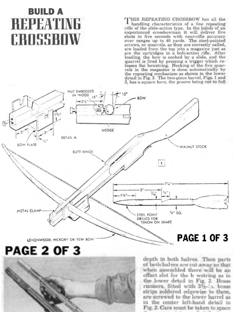 How To Make A Crossbow Diagram