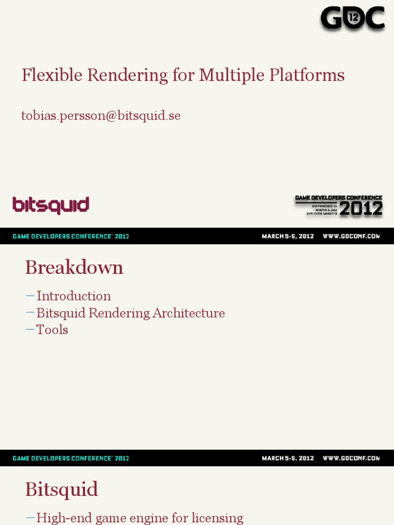 Flexible Rendering Multiple Platforms | PDF | Shader | Rendering ...