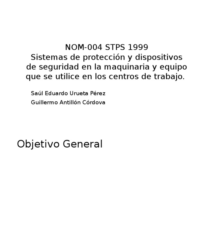 Nom-004 STPS 1999 | PDF