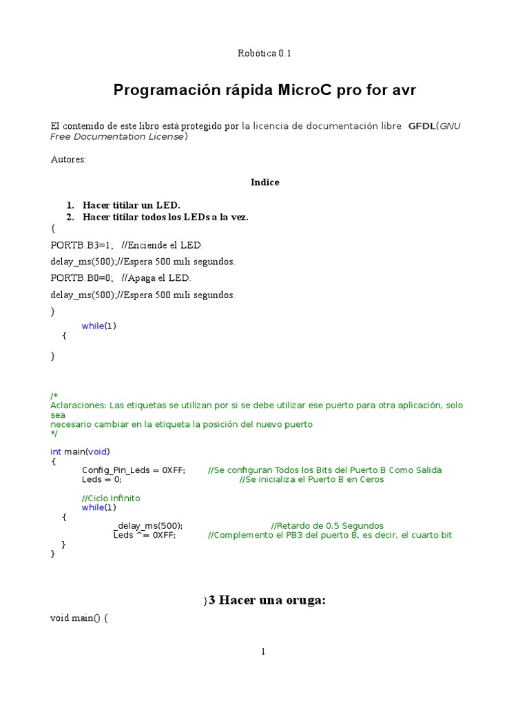 Programación Rapida en MikroC Pro For AVR | PDF | Electrónica | Áreas ...