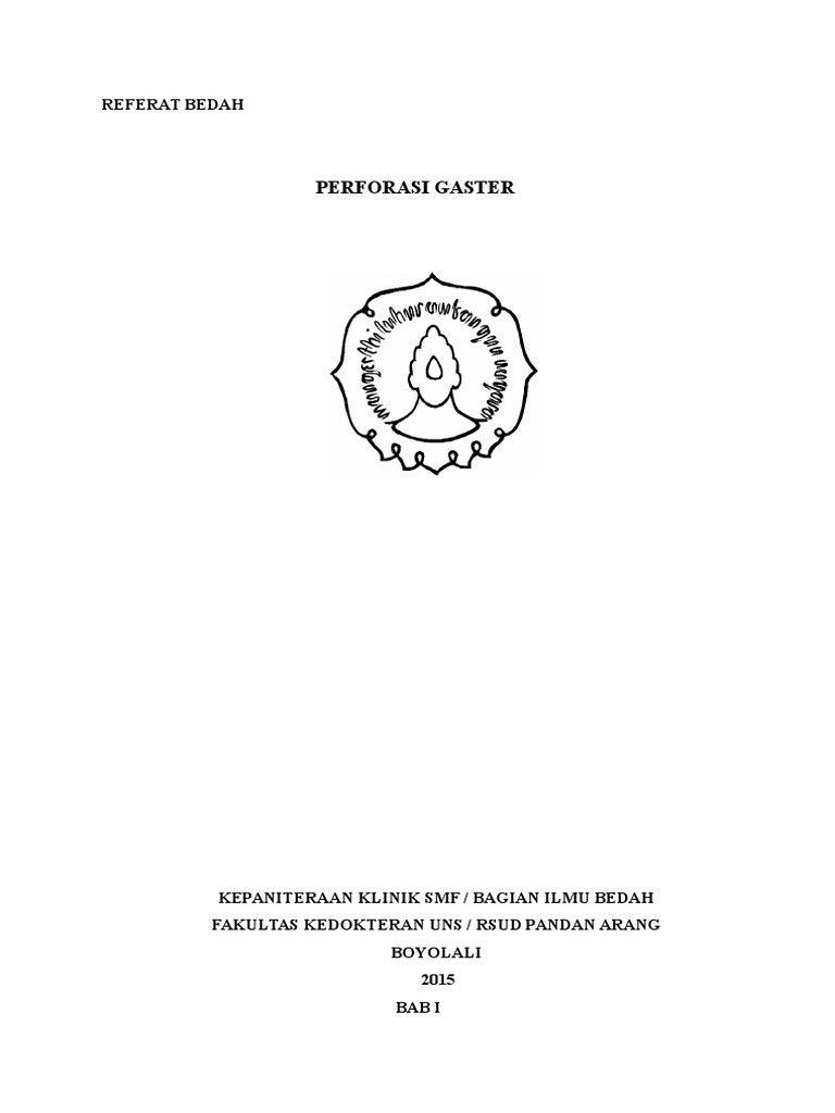 Perforasi Gaster | PDF