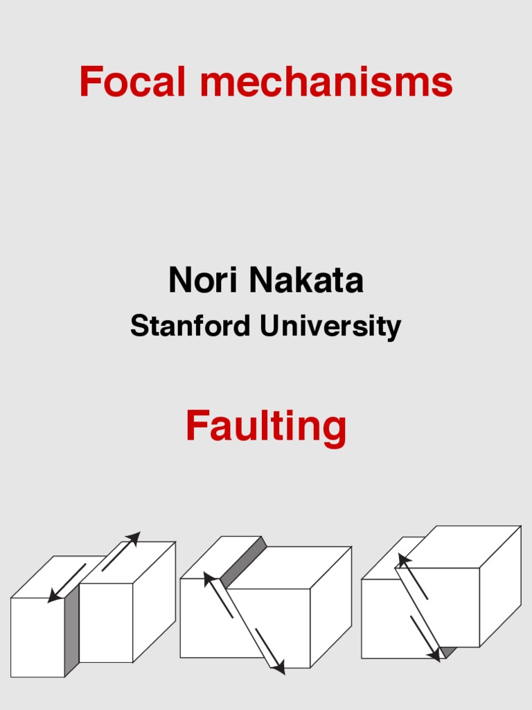 GEOPHYS130 L12 Focal Mechanisms | PDF | Fault (Geology) | Structural ...