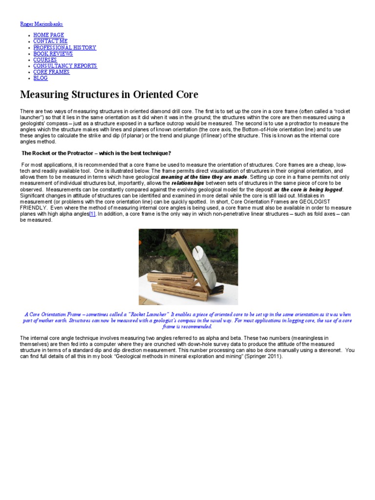 Oriented Core Roger Marjoribanks Roger Marjoribanks | PDF | Structural ...