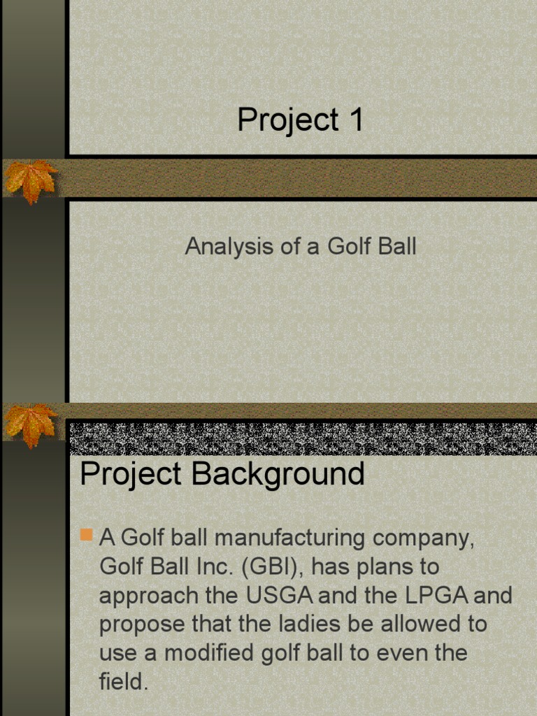 Project 1: Analysis of A Golf Ball | PDF | Physical Sciences | Mechanics
