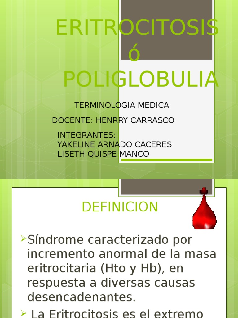 Poliglobulia | Sangre | Glóbulo rojo