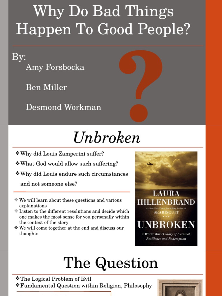 Unbroken Presentation | PDF | Problem Of Evil | Suffering