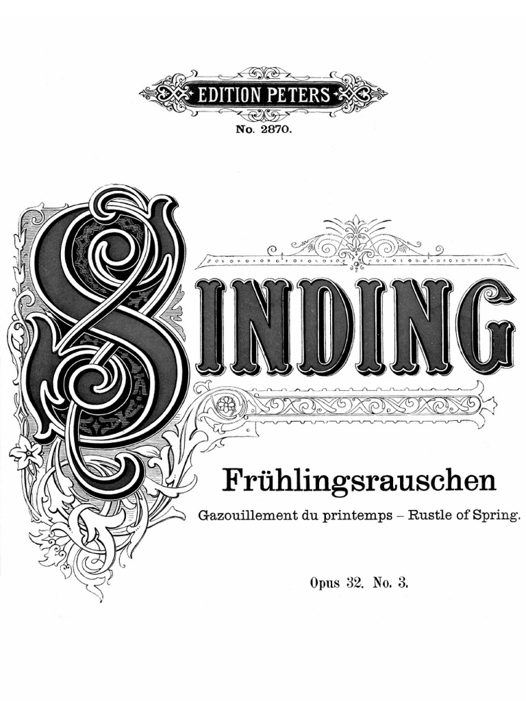 Rustle of Spring - Sinding | PDF