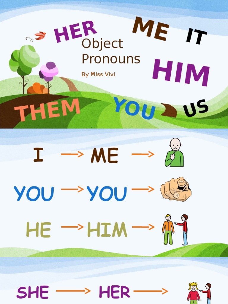 Object Pronouns: by Miss Vivi | PDF