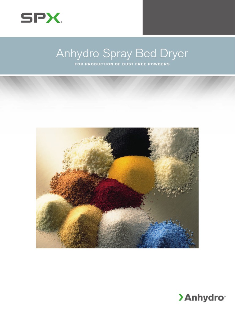 Anhydro Spray Bed Dryer: Forproductionofdustfreepowders | PDF ...