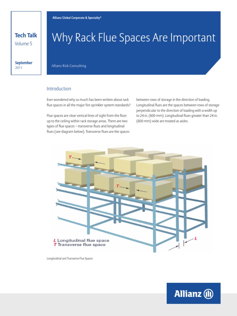 Why Rack Flue Spaces Are Important: Tech Talk | PDF | Fire Sprinkler ...
