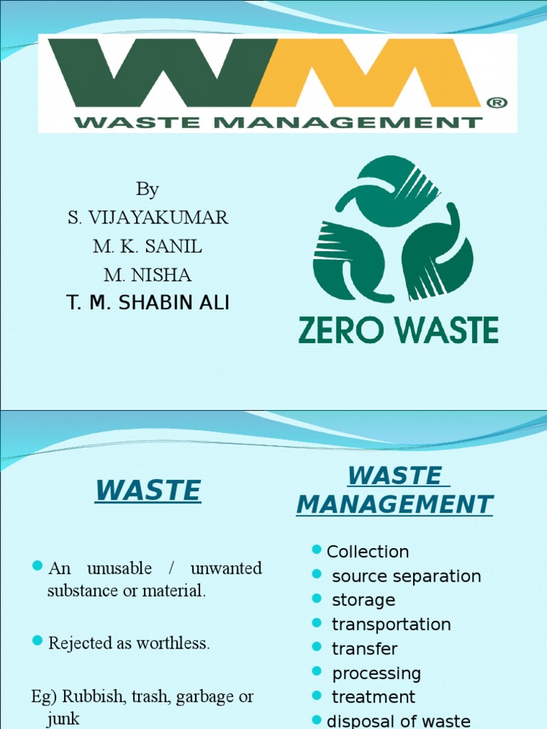 Waste Management Techniques and Issues | PDF | Municipal Solid Waste ...