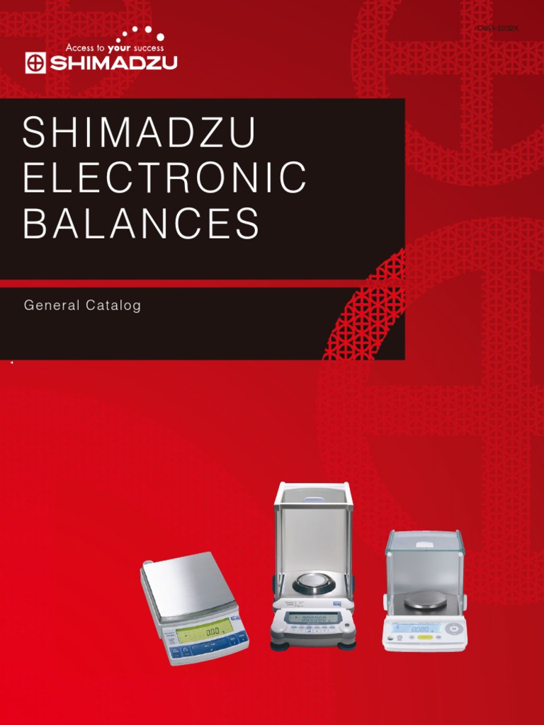 Shimadzu Electronic Balances - Catalogue | PDF | Weighing Scale | Weight