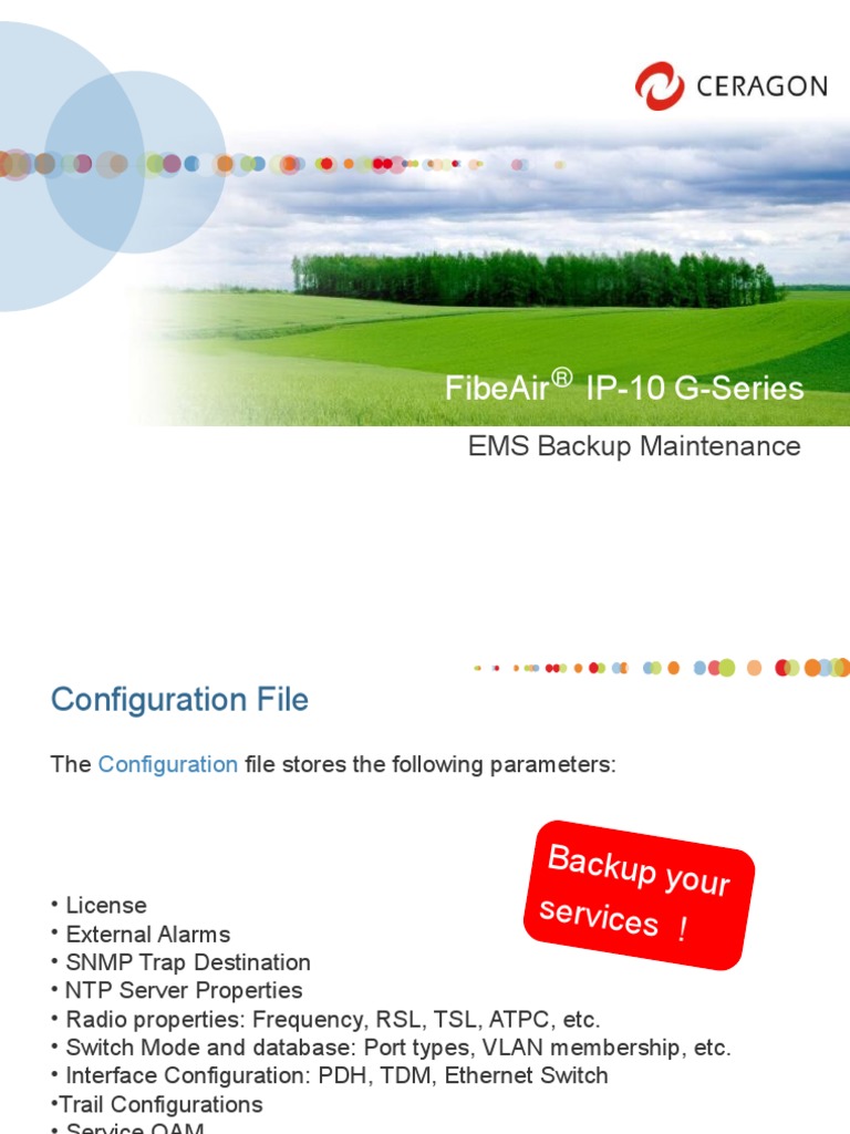15 Ceragon IP 10G EMS Backup | PDF | File Transfer Protocol ...
