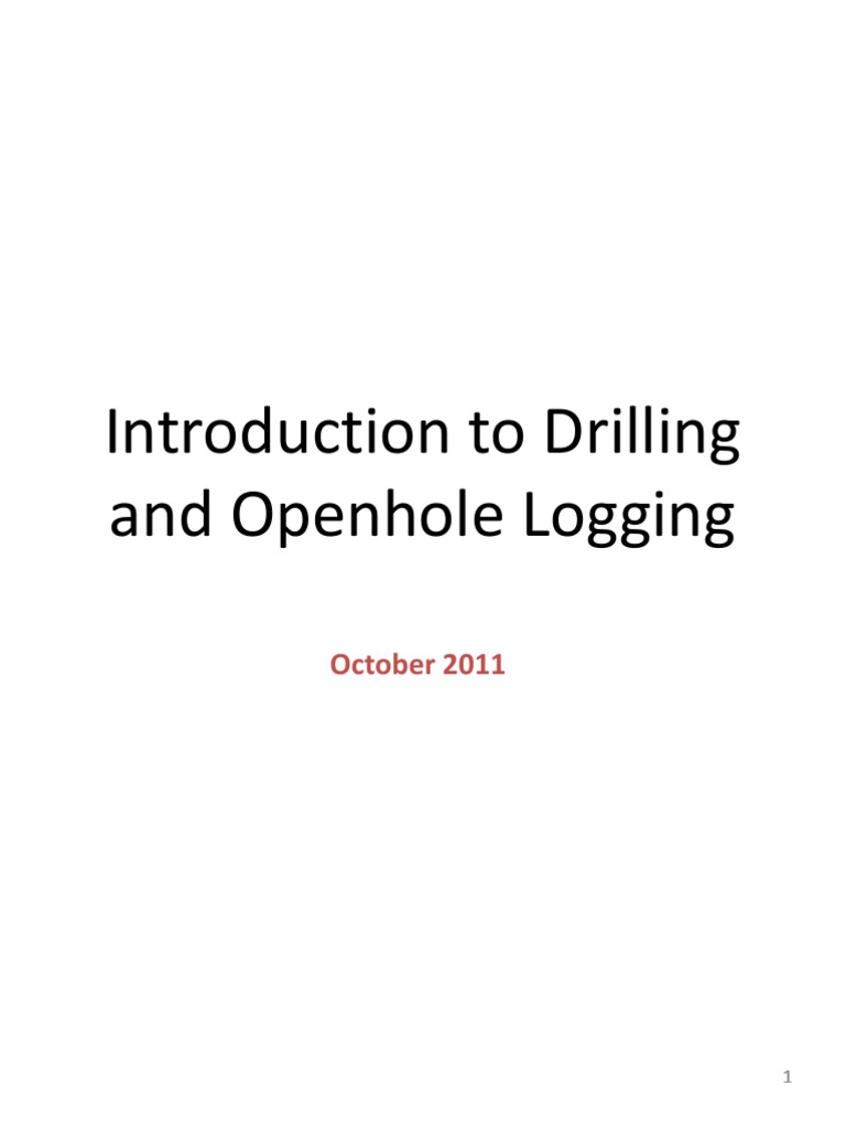 Part 1 Introduction To Drilling and Logging Operation | PDF | Casing ...