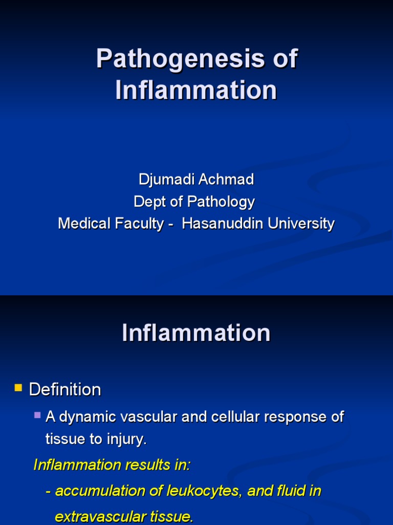 Pathogenesis of Inflammation: The Five Signs and Mediators | PDF ...