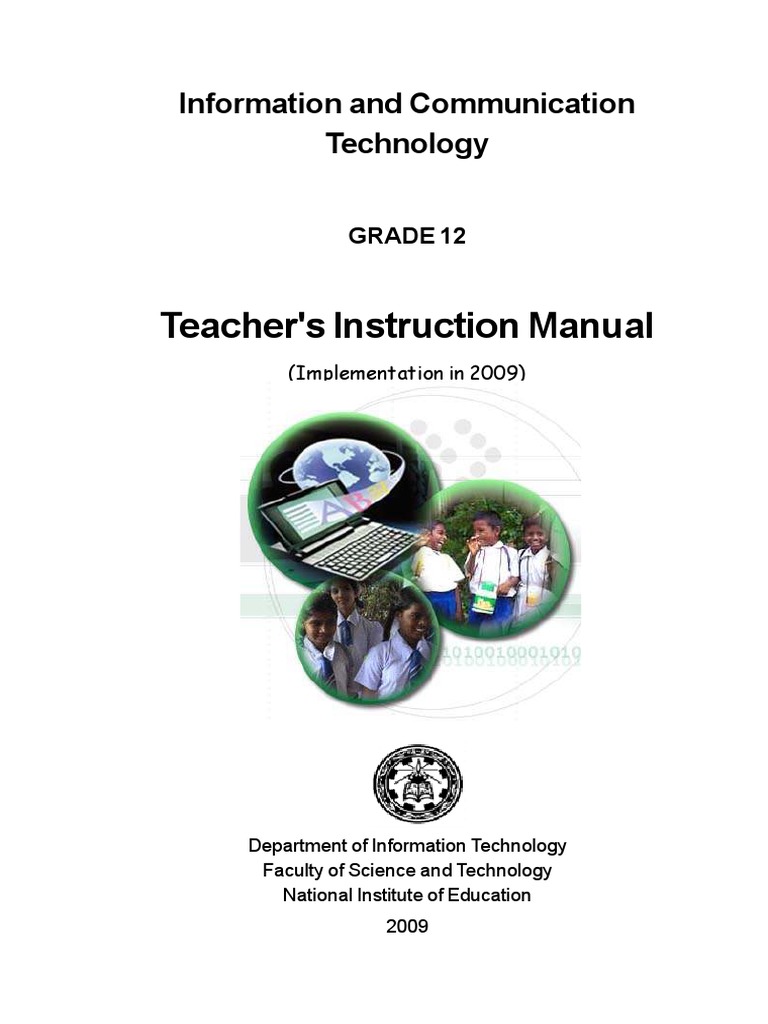 Grade 12 ICT Teacher's Manual 2009 | PDF | Computer Data Storage ...