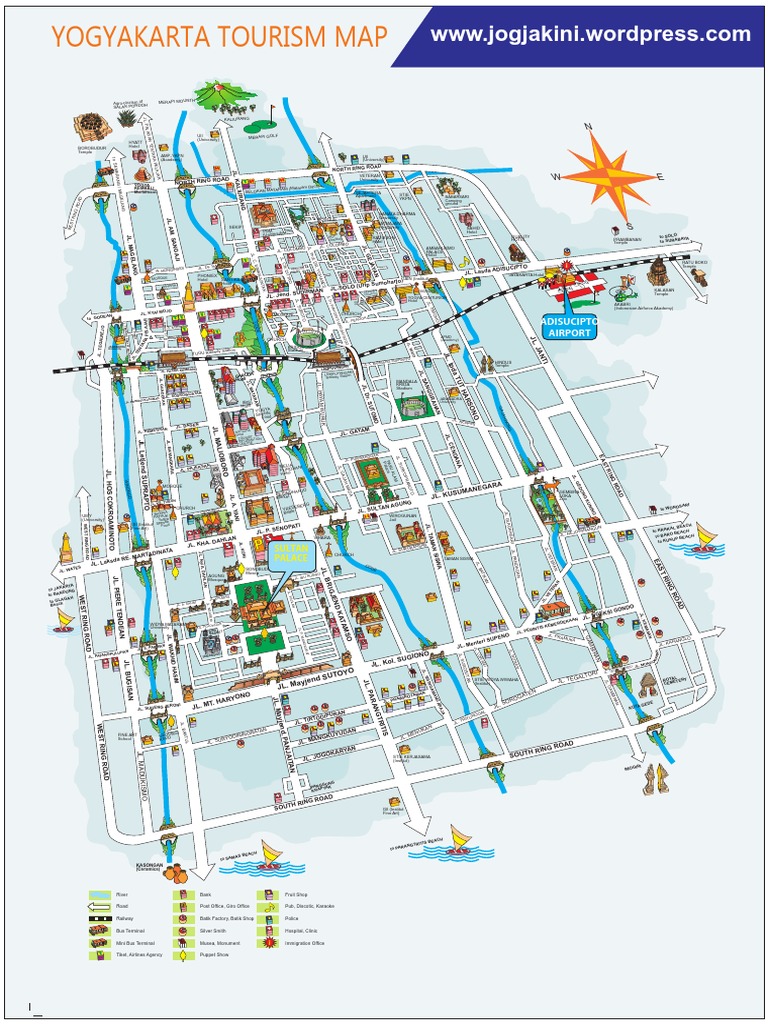 Yogyakarta Tourism Map 2025 | PDF