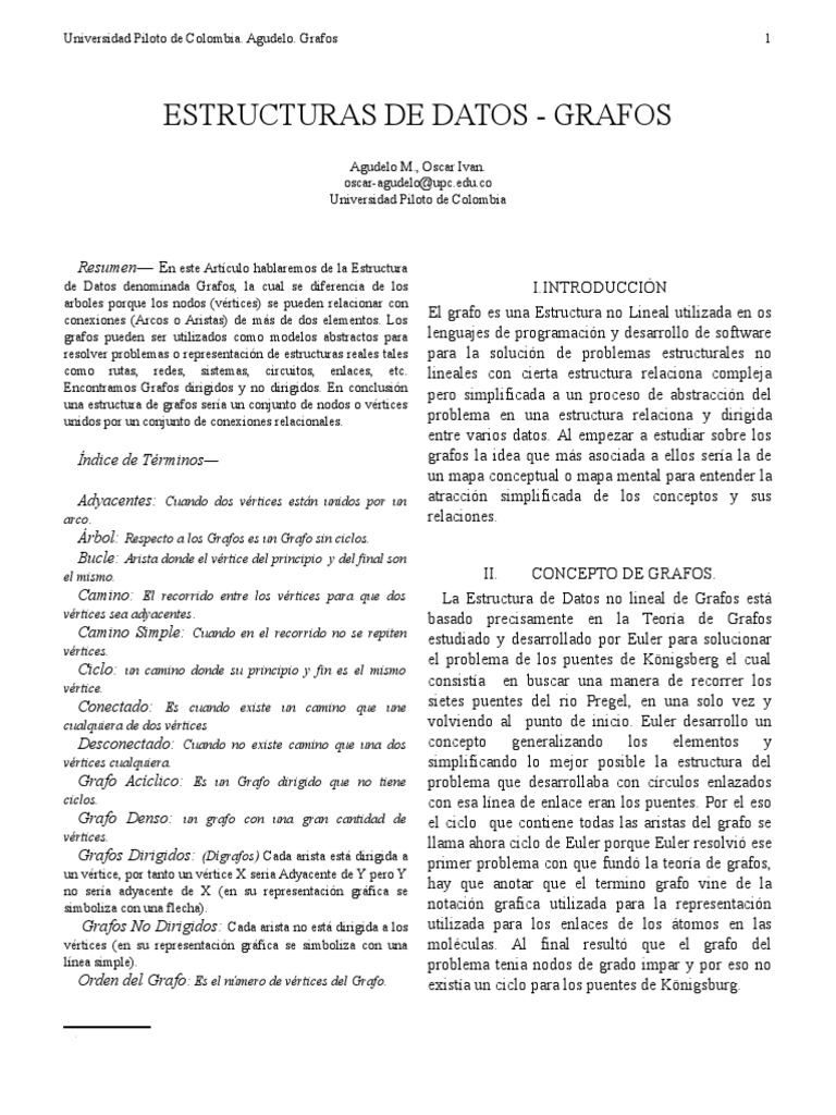 Estructuras de Grafos en Java. | PDF | Teoría de grafos | Vértice ...