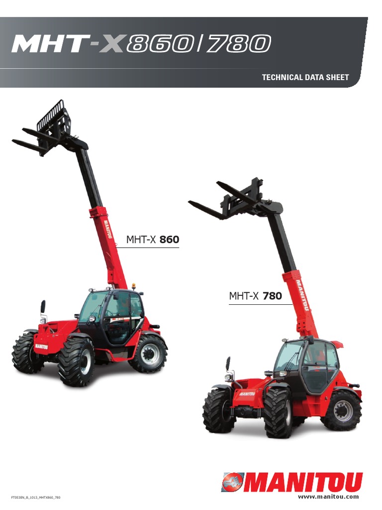 Manitou MHT-X 860 - MHT-X 780 (EN) | Transmission (Mechanics) | Transport