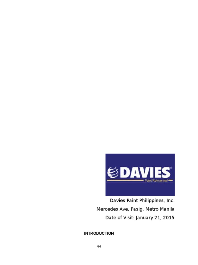 Davies Paint | PDF | Acrylic Paint | Paint
