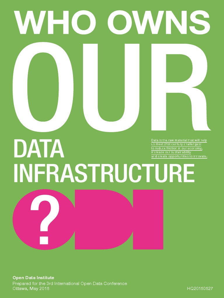 Who Owns Our Data Infastructure | PDF | Infrastructure | Governance