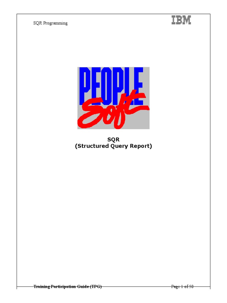 SQR Programming | PDF | Control Flow | Command Line Interface