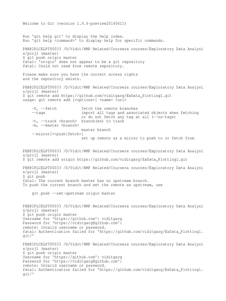 Git Push Pull Help | PDF | Data Management | Computer Architecture Git Push Pull Help | PDF | Data Management | Computer Architecture