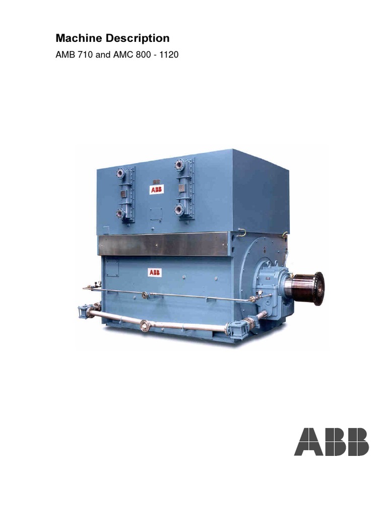 AMB AMC Machine Description | PDF | Bearing (Mechanical) | Mechanical Fan