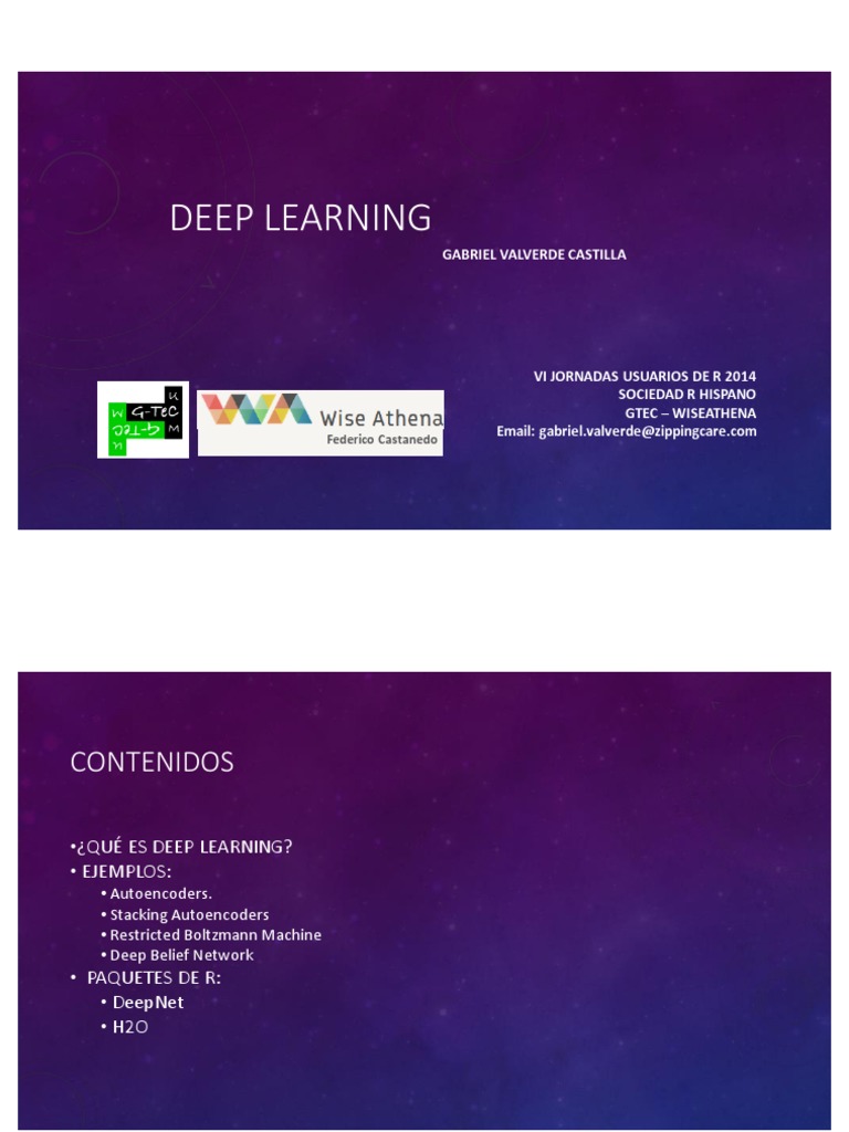 03 - Aplicaciones de Deep Learning Usando R | Descargar gratis PDF ...