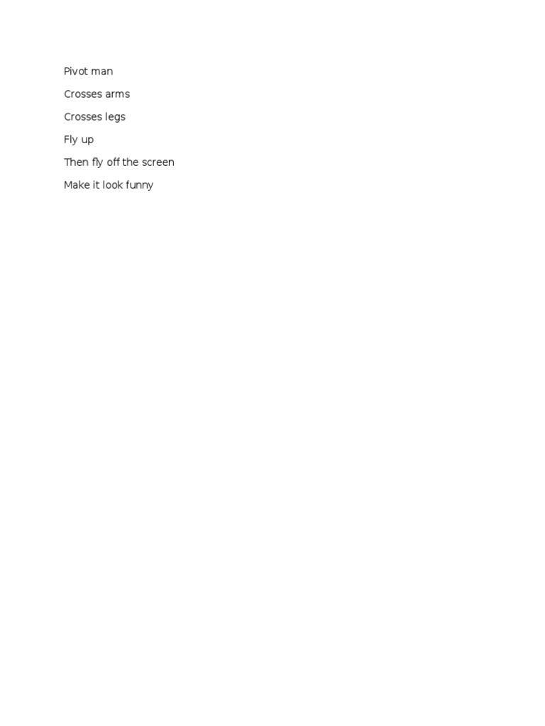 Funny Pivot Man Animation Guide | PDF