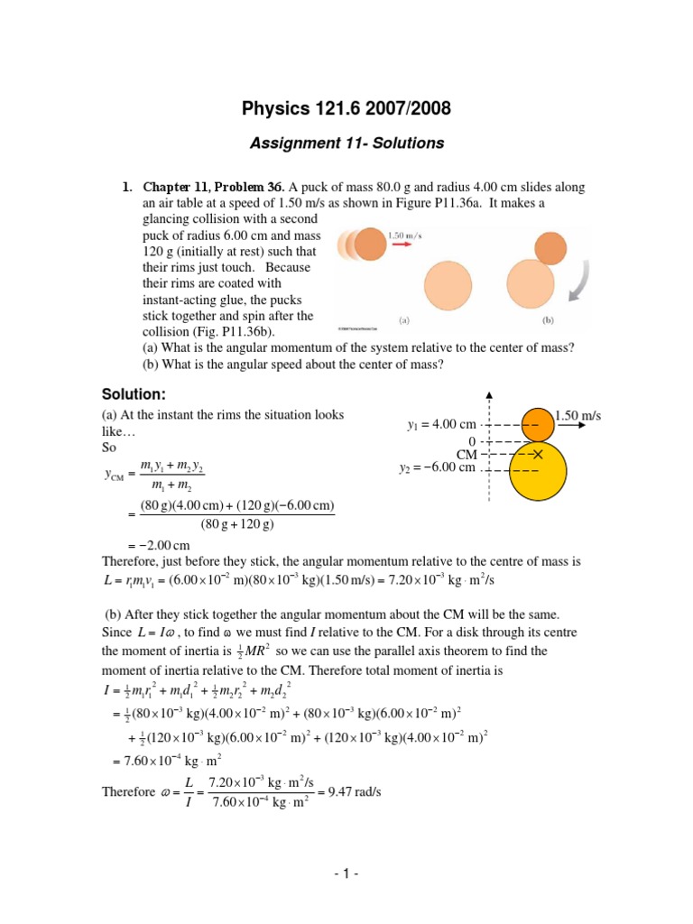 Mobile Problem Statics: Physics | PDF | Apsis | Rotation Around A Fixed Axis