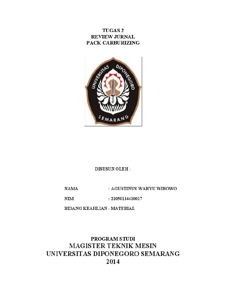 Review Jurnal Pack Carburizing | PDF | Griya & Taman
