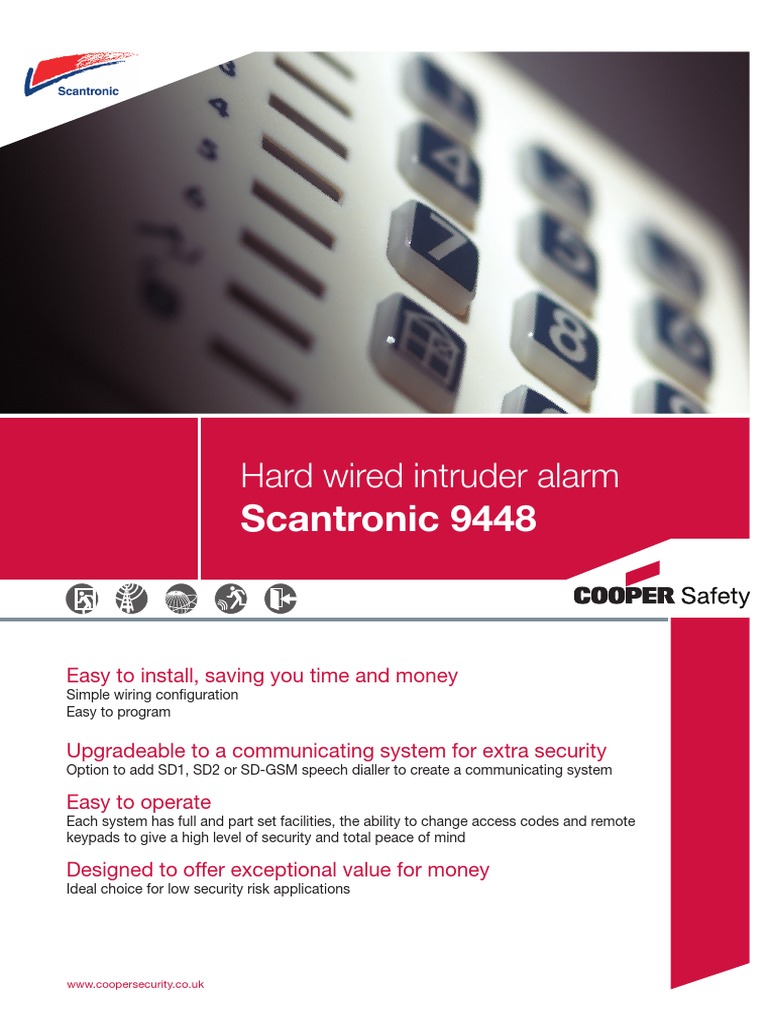 Scantronic 9448: Hard Wired Intruder Alarm | PDF