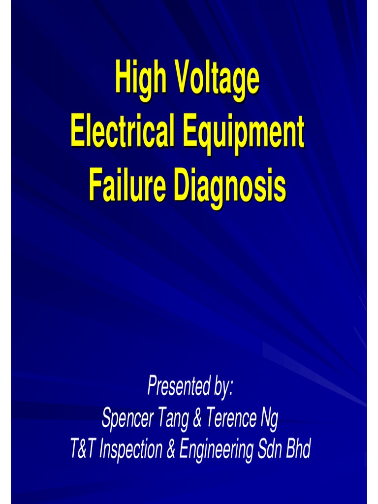 High Voltage Electric Equipment Failure Diagnosis | PDF